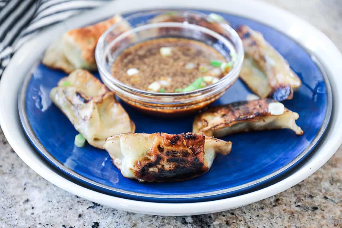 Cooking Trader Joe's Thai Vegetable Gyoza In A Pan (From Frozen) - Sip ...