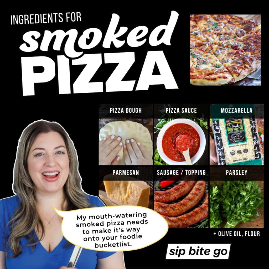 Best Smoked Traeger Pizza (Smoking Pizza On Pellet Grill) - Sip Bite Go