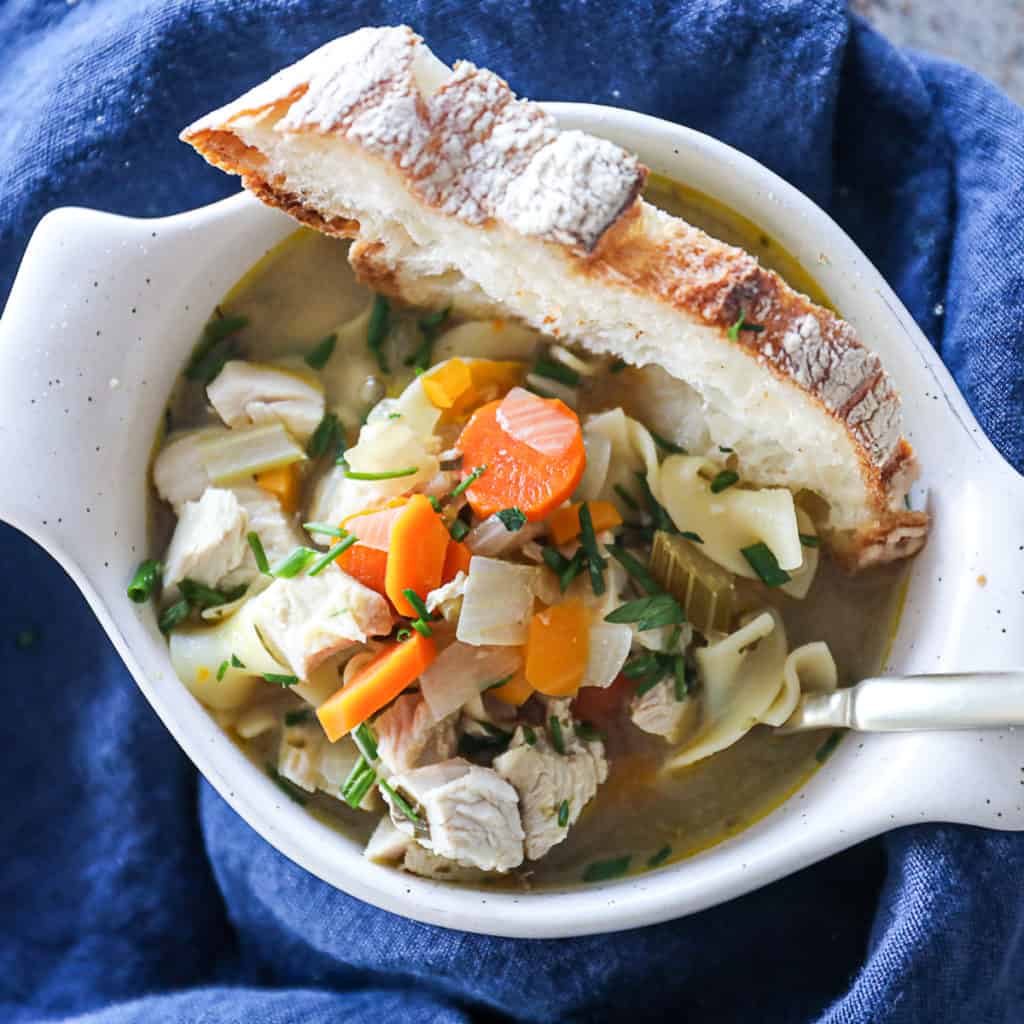 Instant Pot Chicken Noodle Soup (Pressure Cooker Recipe) - Sip Bite Go