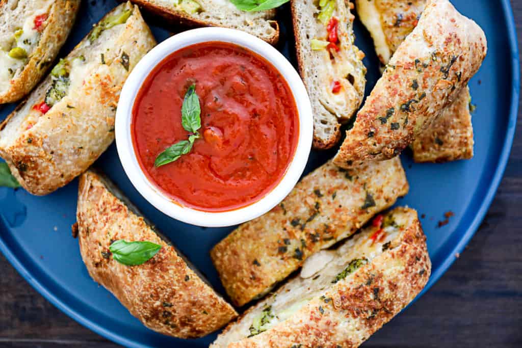 Best Veggie Stromboli Recipe With Broccoli And Cheese - Sip Bite Go