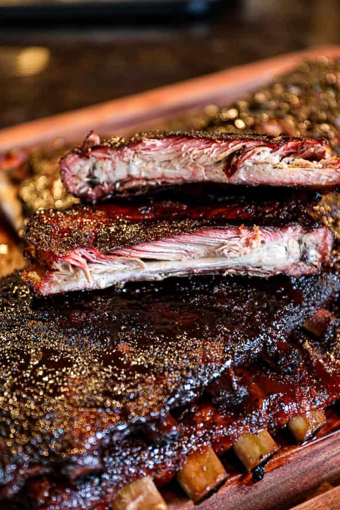 Best Traeger Smoked St Louis Style Ribs (BBQ Pork Rack) - Sip Bite Go