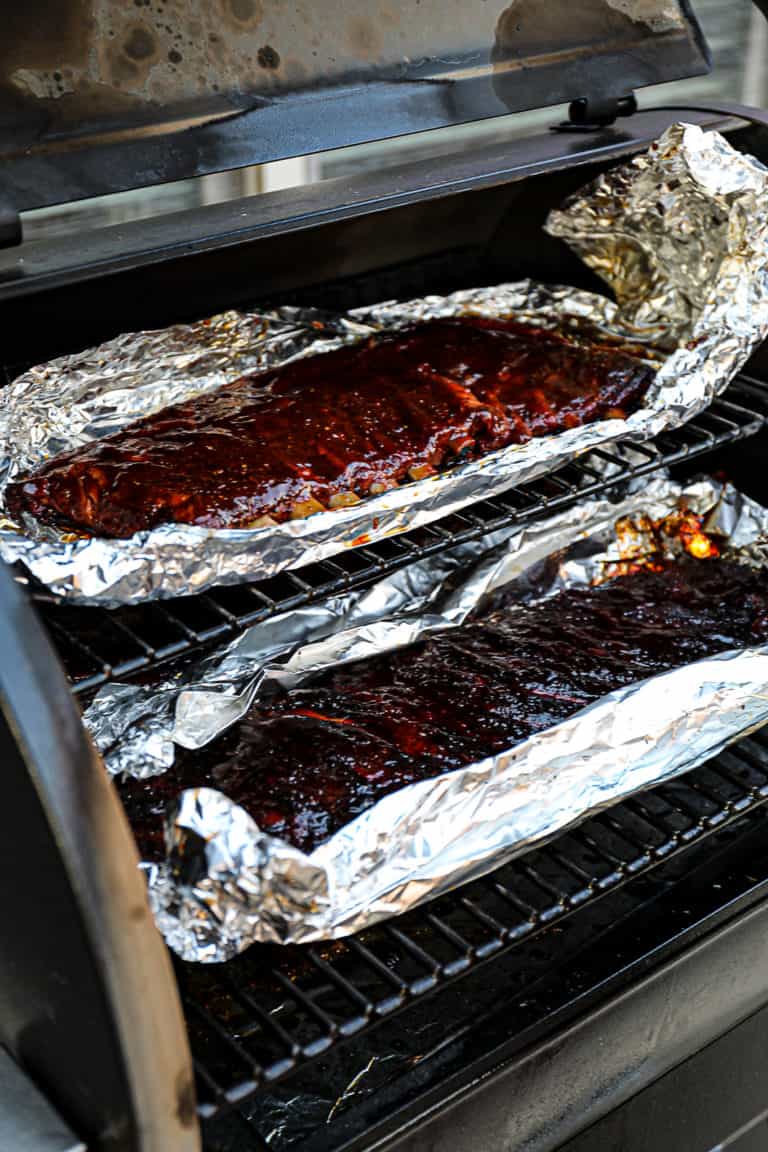Best Traeger Smoked St Louis Style Ribs (BBQ Pork Rack) - Sip Bite Go
