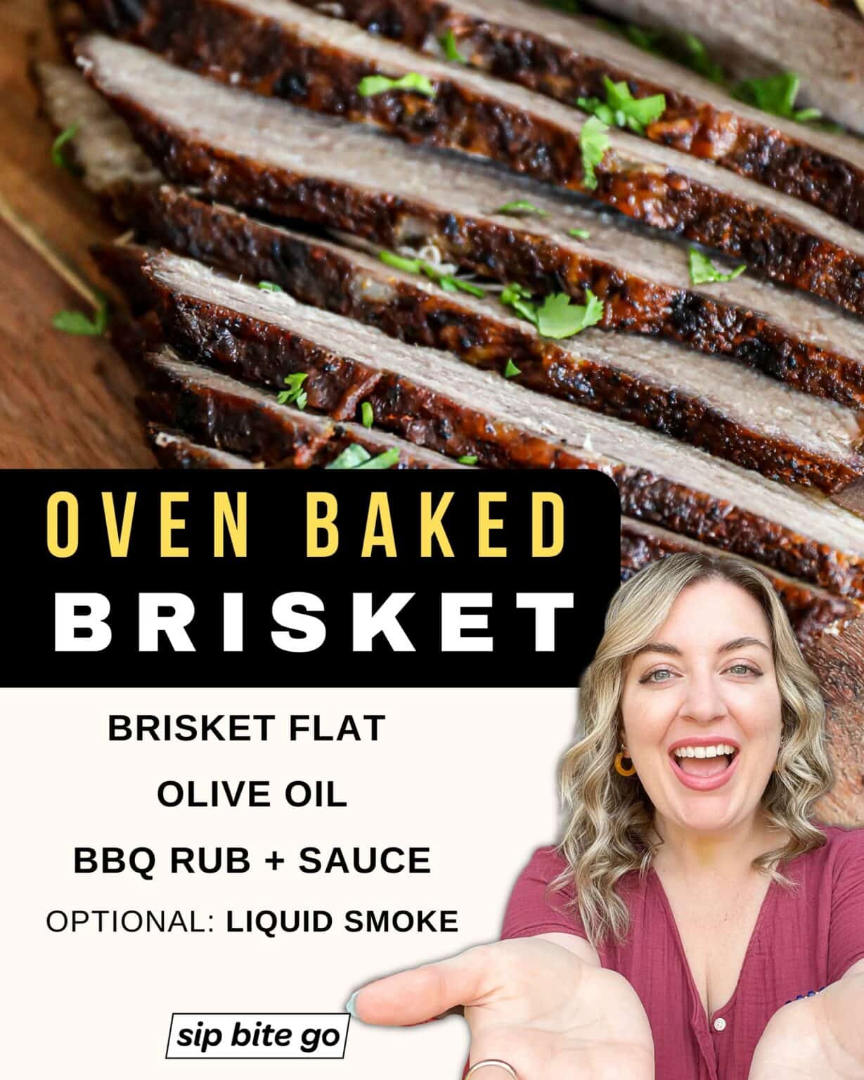 Best Texas Baked Brisket In Oven with BBQ Flavor - Sip Bite Go