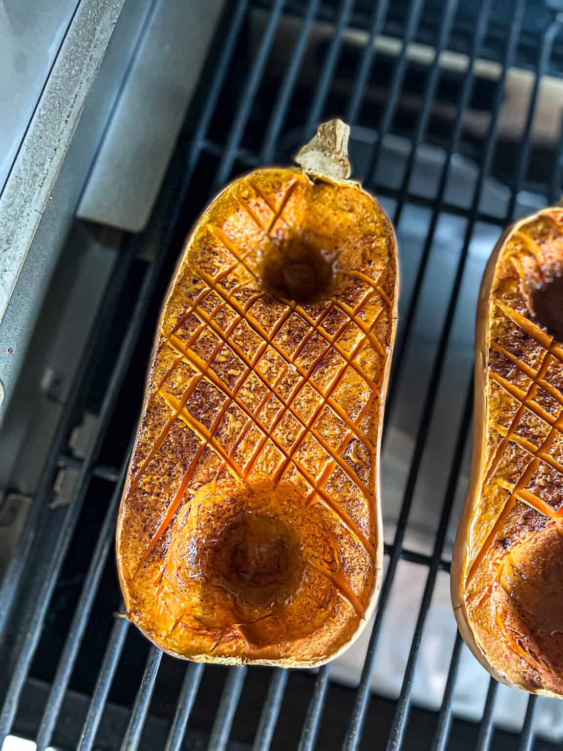 Smoked Butternut Squash - Easy Traeger Recipe - Sip Bite Go