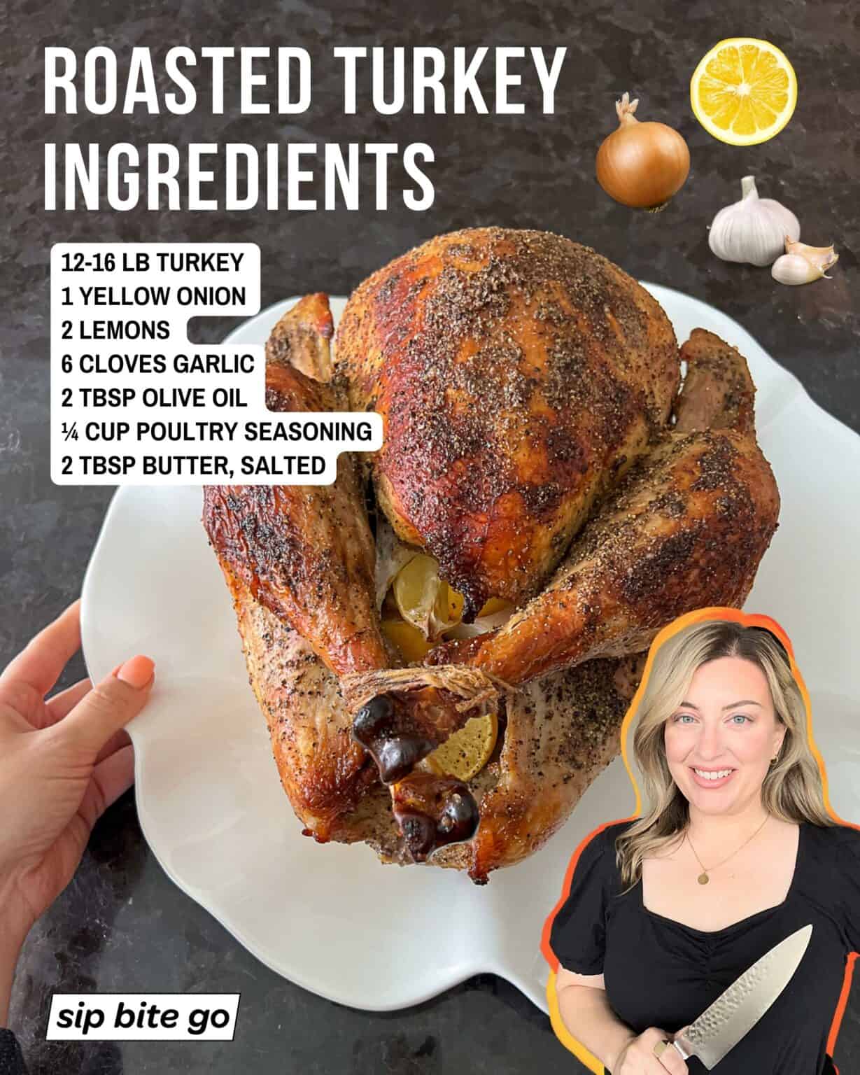 How To Cook A Turkey In The Oven (for Beginners) - Sip Bite Go