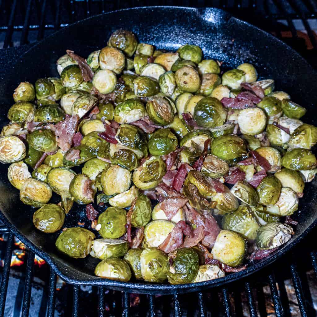 Traeger Smoked Brussels Sprouts Side Dish - Sip Bite Go