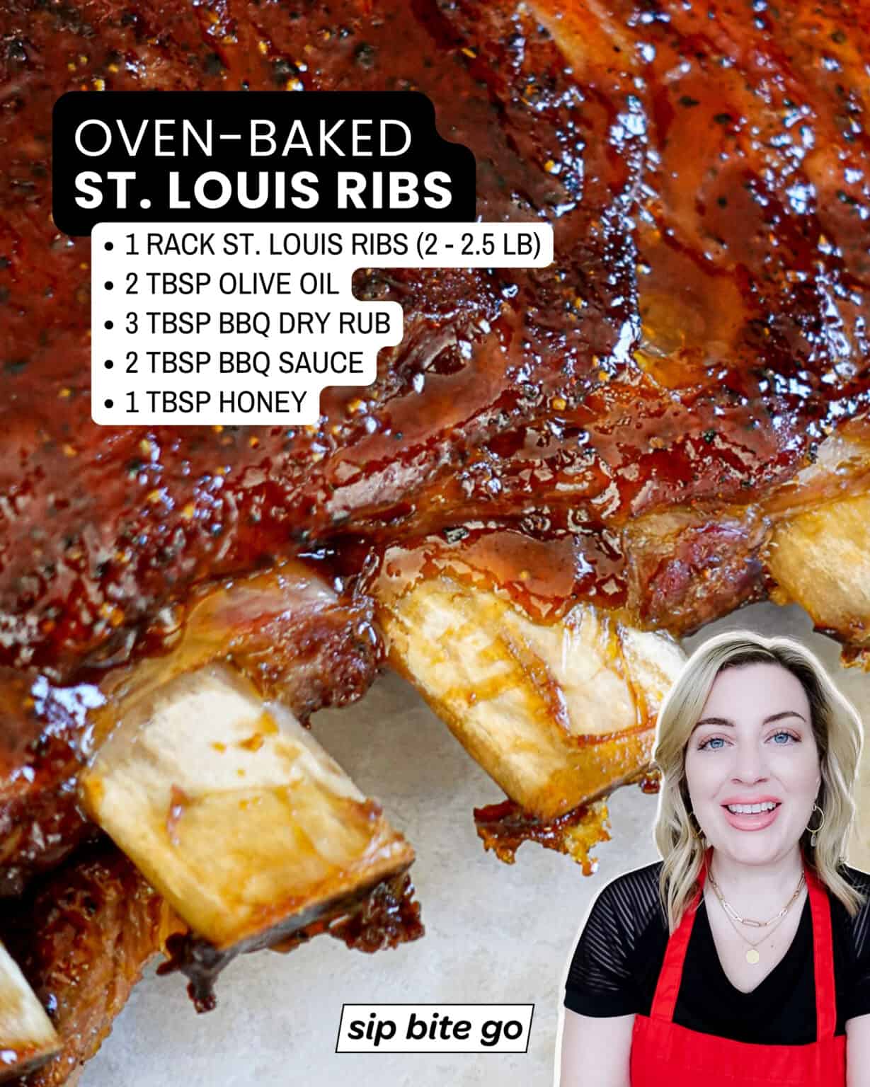Easy St. Louis Ribs In Oven - Sip Bite Go