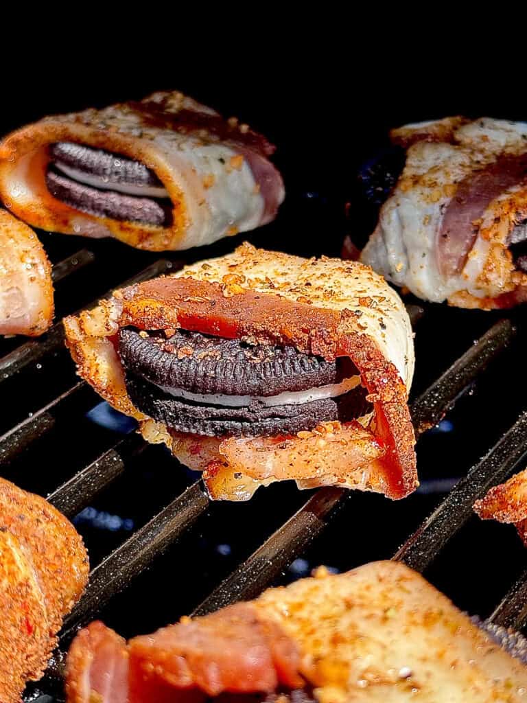 Traeger Smoked Bacon Wrapped Oreos - Sip Bite Go