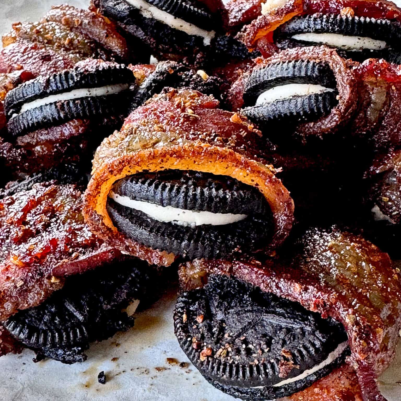Traeger Smoked Bacon Wrapped Oreos - Sip Bite Go