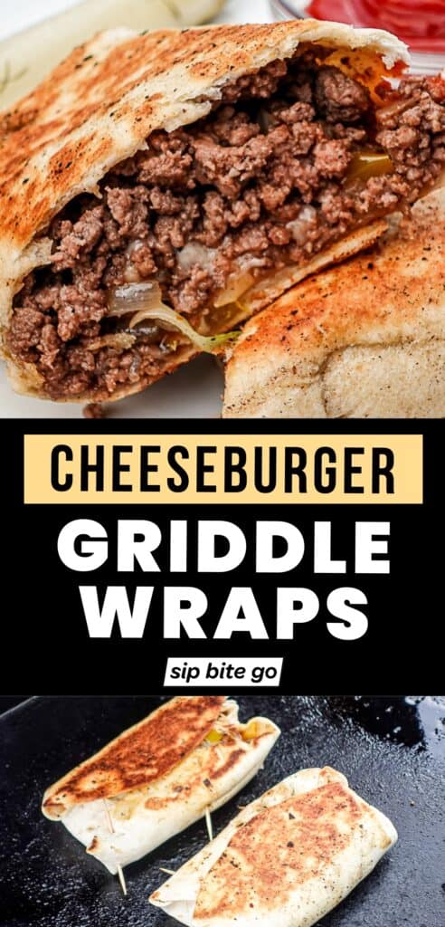 Burrito-Style Cheeseburger Wraps on a Griddle (Traeger Flatrock) - Sip ...