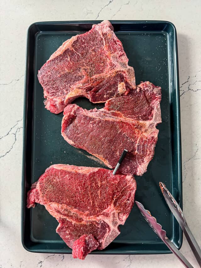 Perfect BBQ Smoked T-Bone Steaks - Sip Bite Go