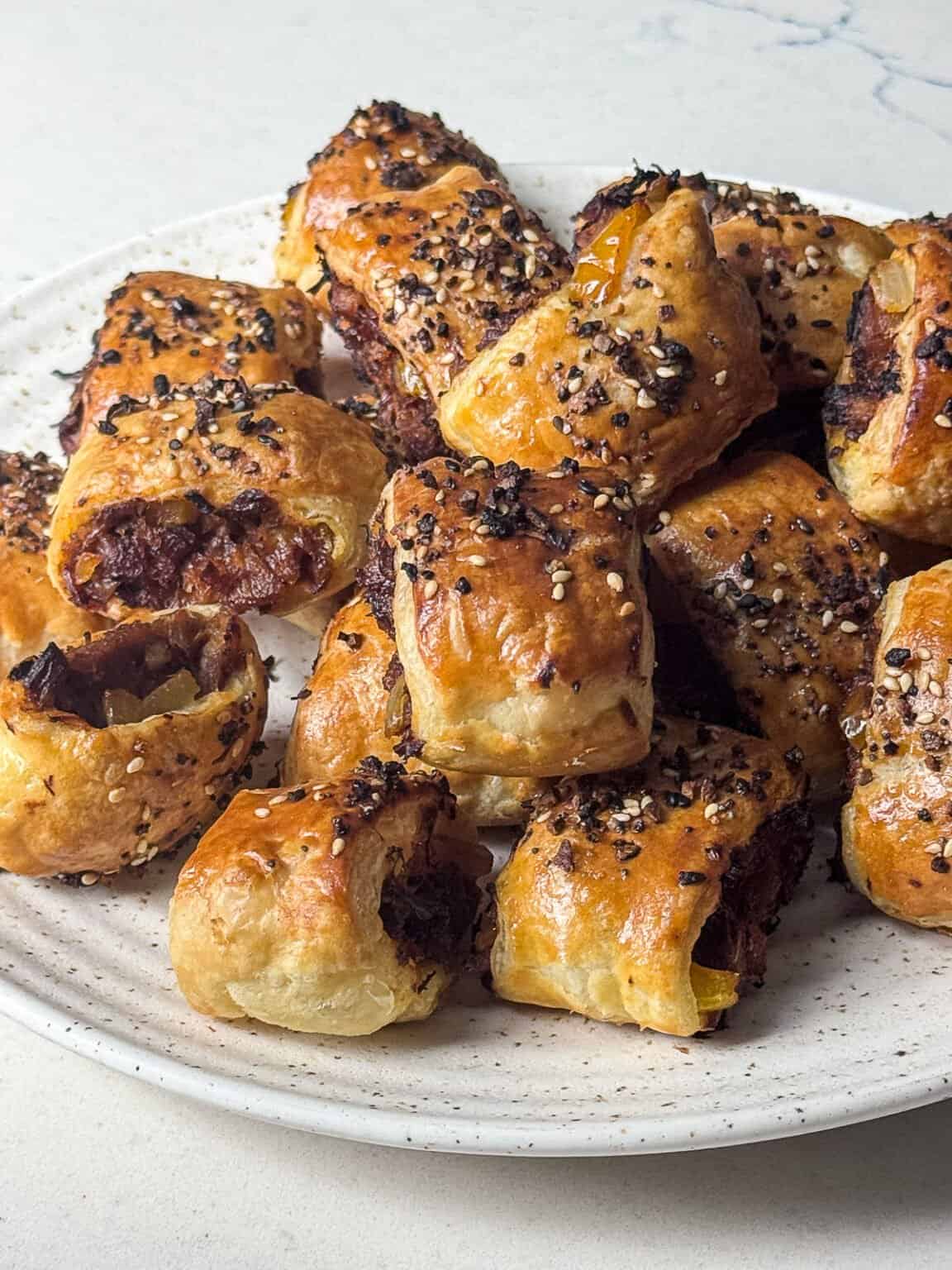 Pulled Pork Pastry Puffs Appetizer - Sip Bite Go