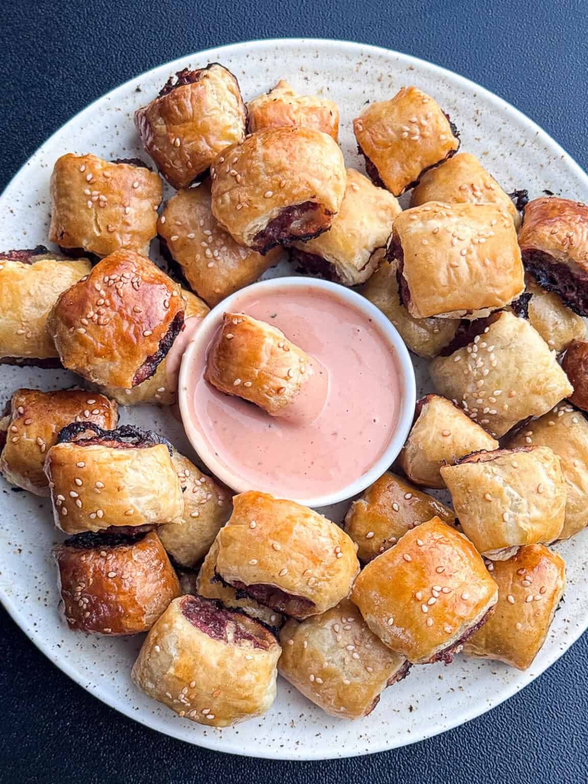 Burger Puff Pastry Bites (Smoked or Oven-Baked) - Sip Bite Go