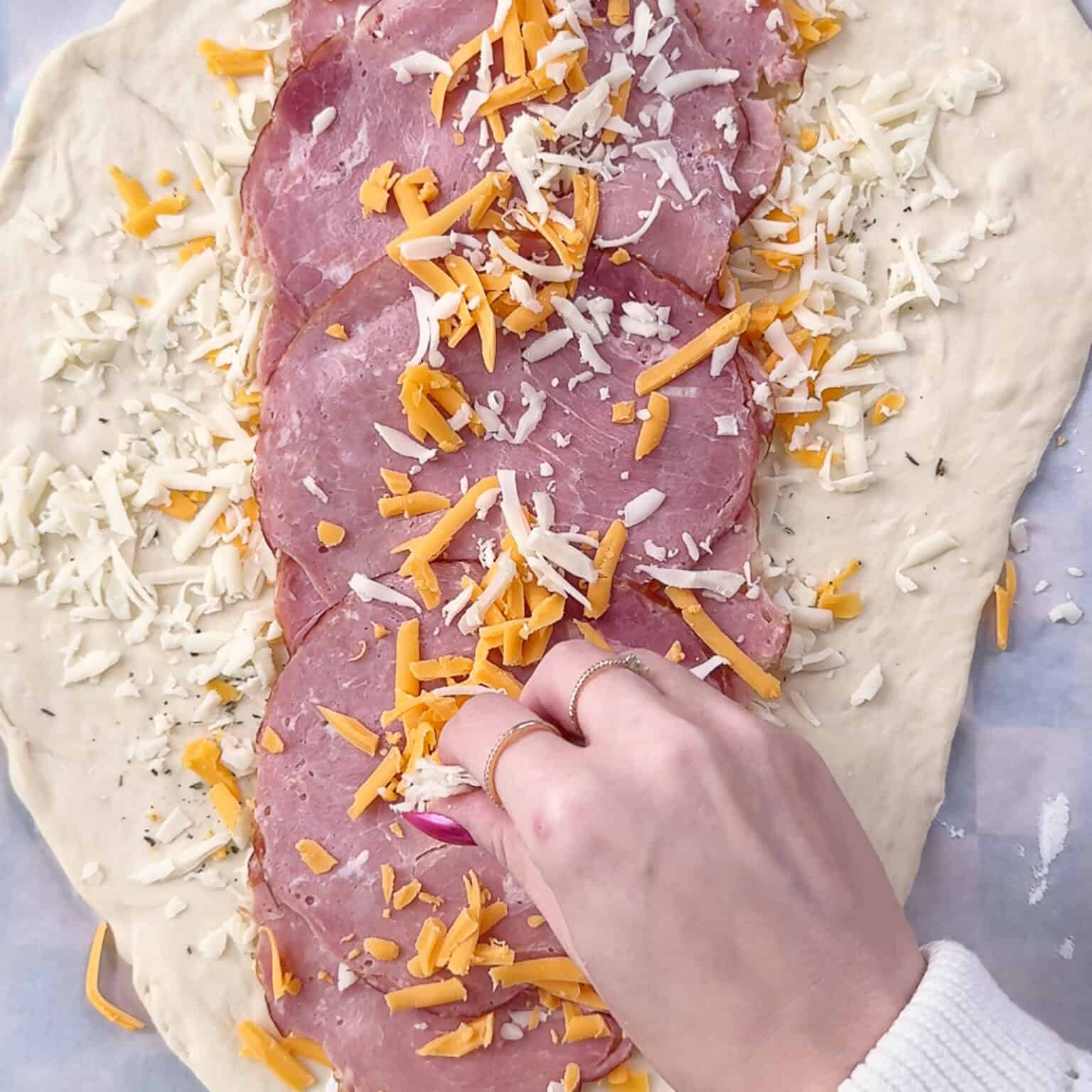 Ham and Cheese Stromboli (Made with Pizza Dough) - Sip Bite Go