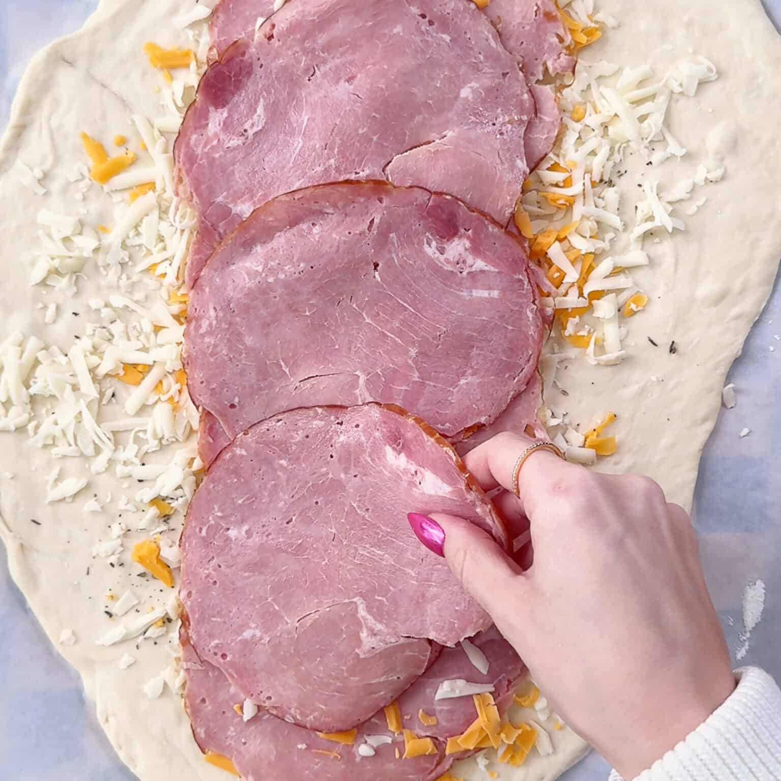 Ham and Cheese Stromboli (Made with Pizza Dough) - Sip Bite Go